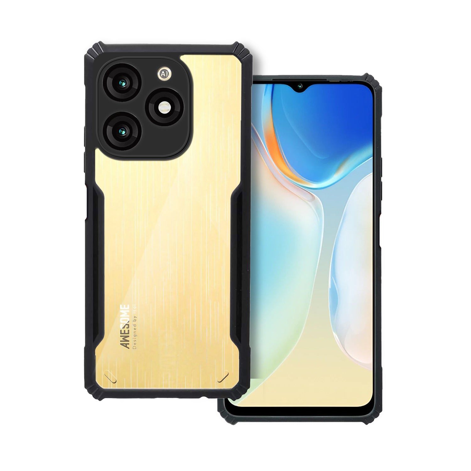 360 Degree Protection Back Cover For iTel A70 – Caseflea